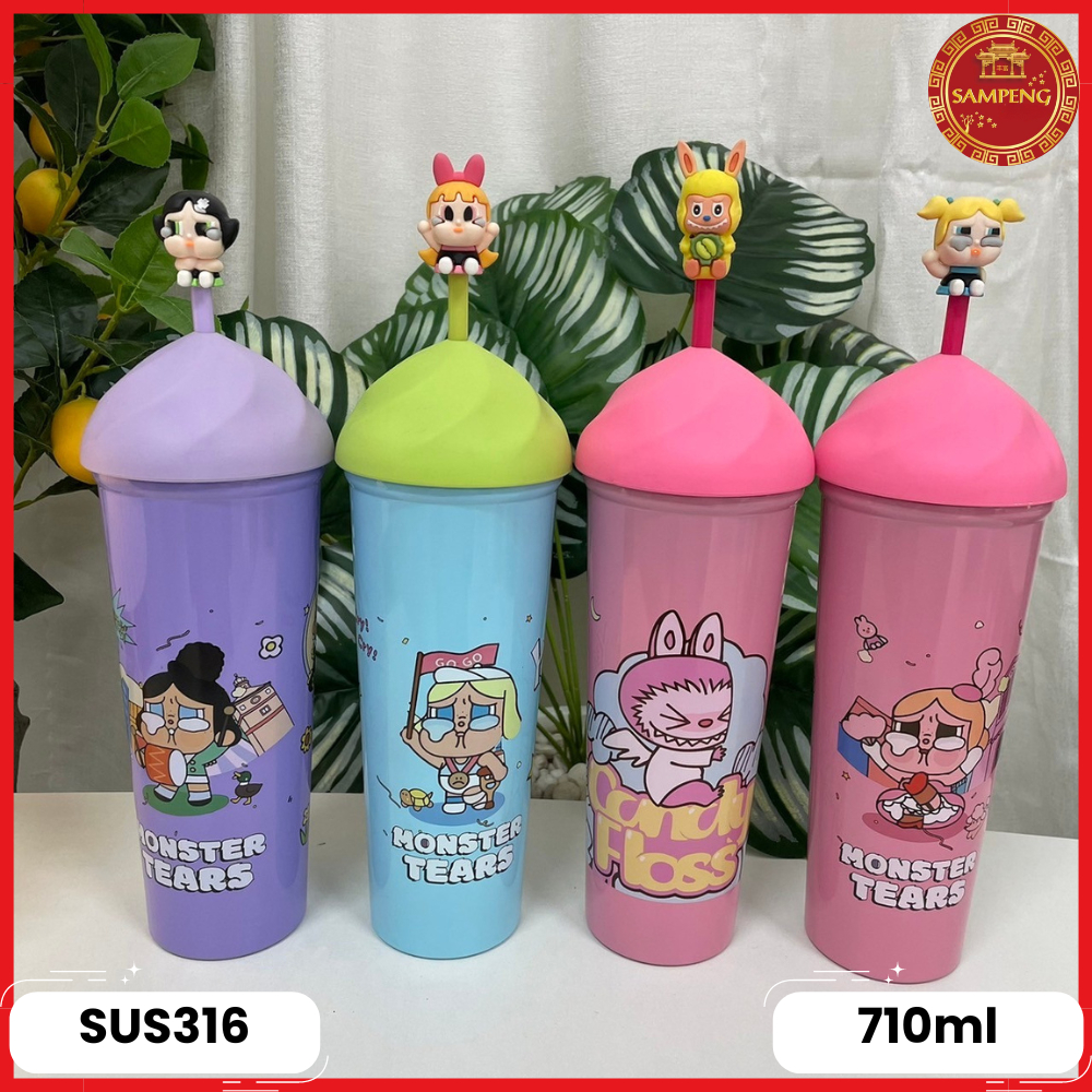 แก้วเก็บความเย็น แก้วทรงไอศกรีม แก้วเก็บอุณหภูมิ ลายการ์ตูน สแตนเลส316 ขนาด 710ml | Shopee Thailand