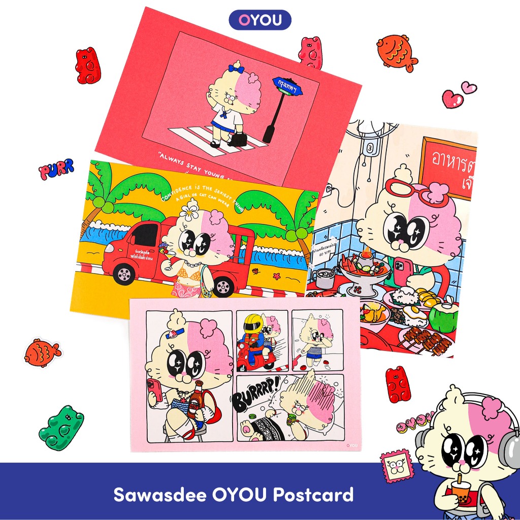 OYOU Postcard Thailand Collection | Shopee Thailand