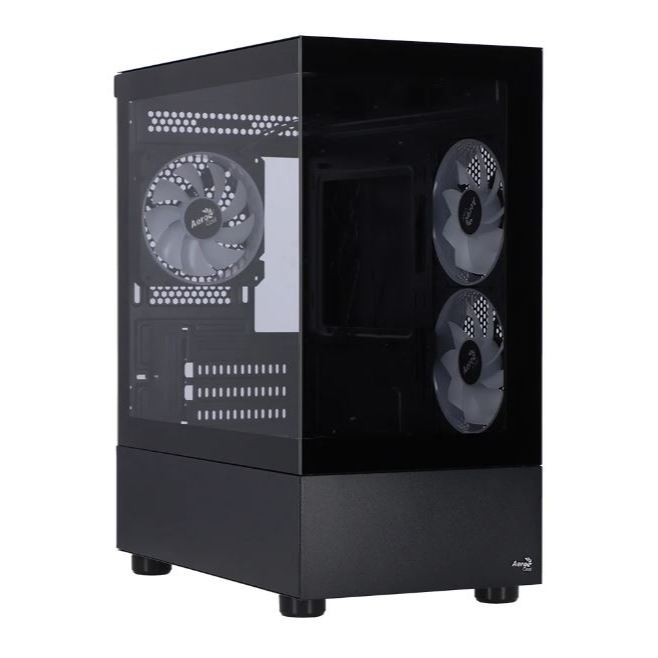 CASE (เคส) AEROCOOL VIEWPORT MINI (BLACK) (MICRO-ATX) (VIEWPORT-MINI-BK ...