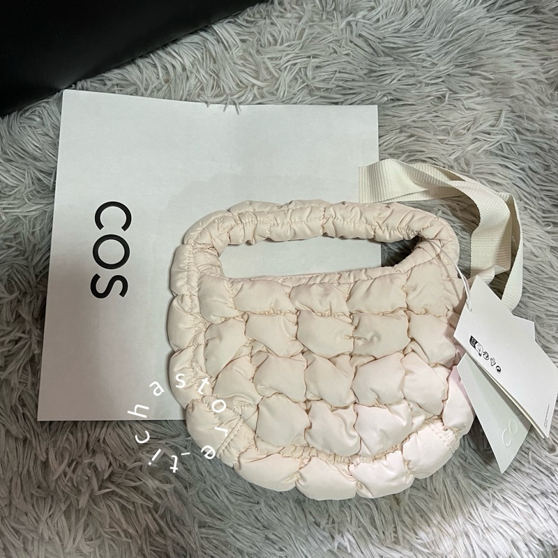 (พร้อมส่ง) กระเป๋า Cos Quilted Micro Bag สี Black/Lilac/Silver/Green ...