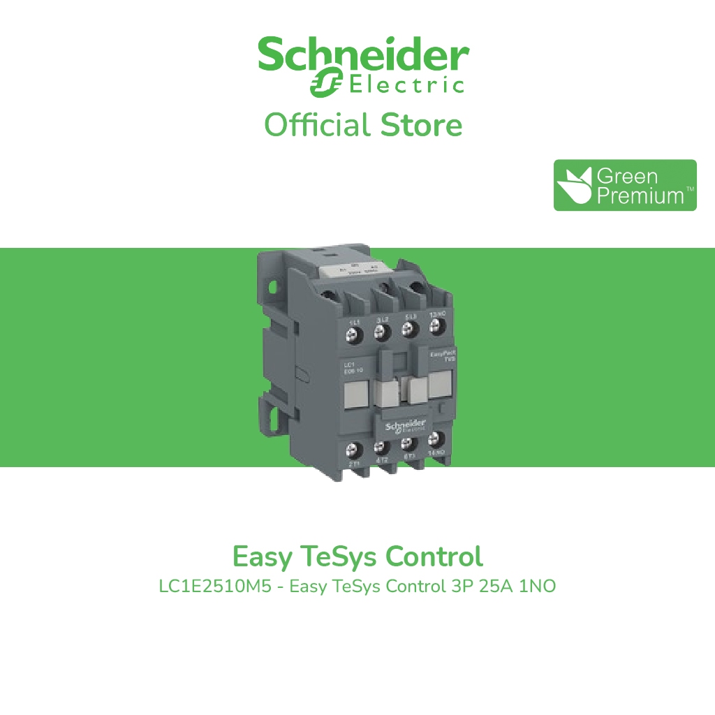 Schneider Electric Contactor,รุ่น EasyPact TVS,3P(3NO),AC-3,