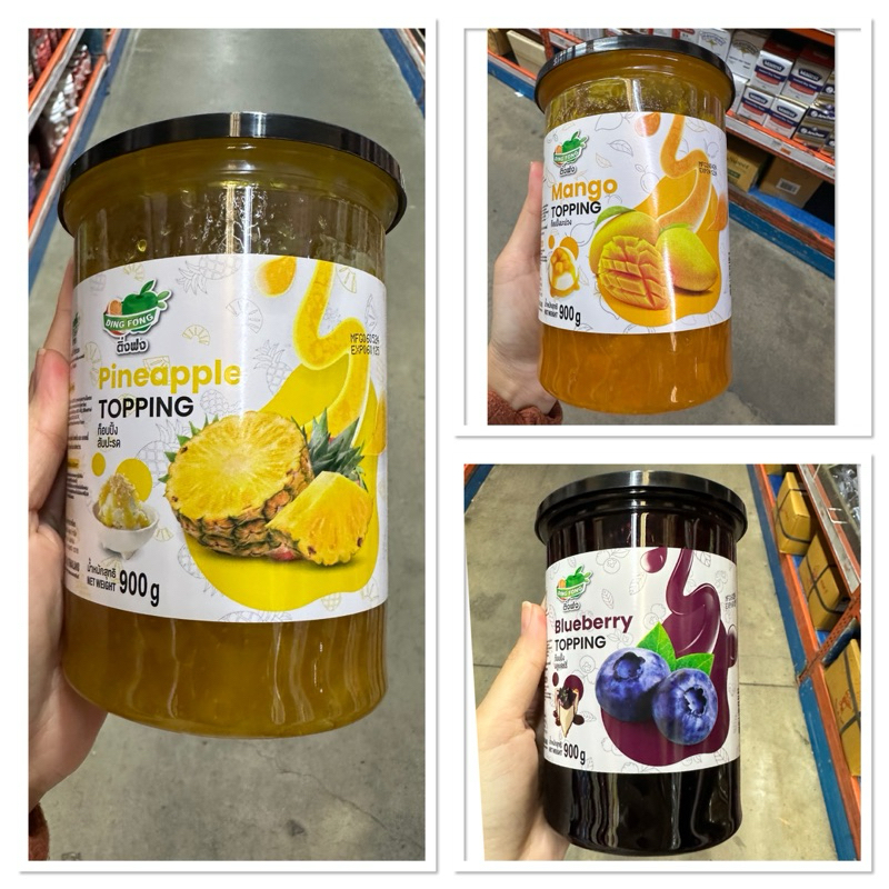 Ding Fong Pineapple Topping 900 G ติ่งฟง ท็อปปิ้ง สับปะรด / Mango ...