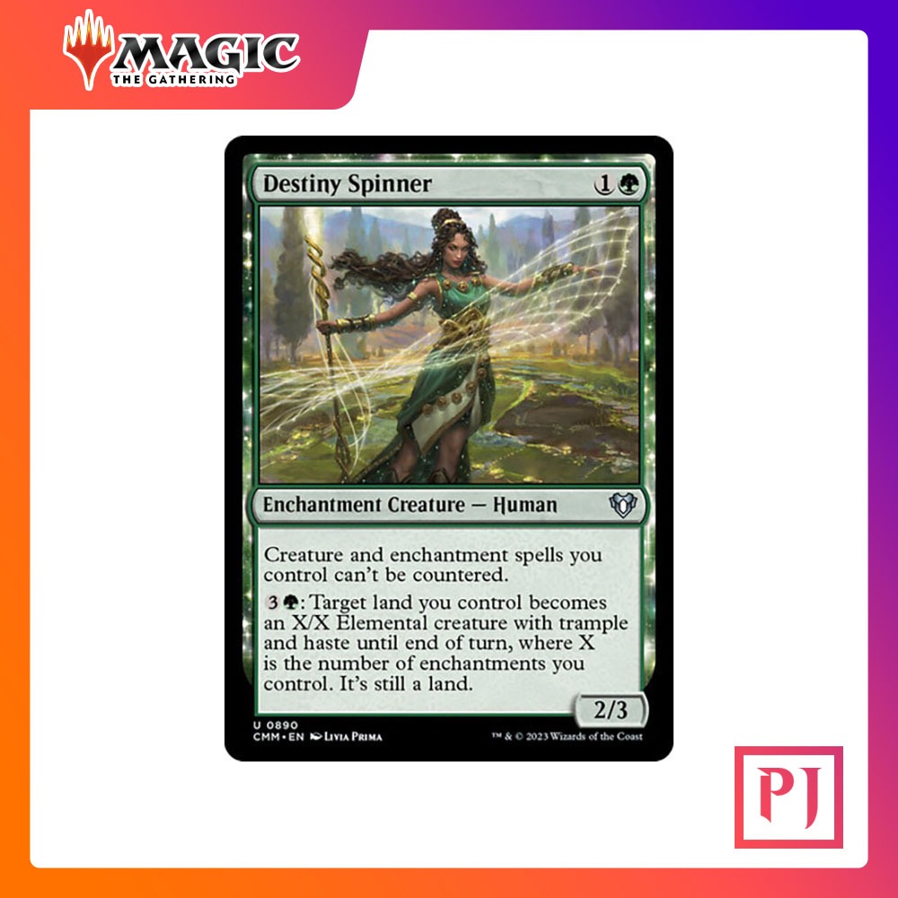 [MTG] Destiny Spinner [CMM] [GREEN] [UNCOM] [NORMAL] [ENG] (การ์ดเมจิค ...