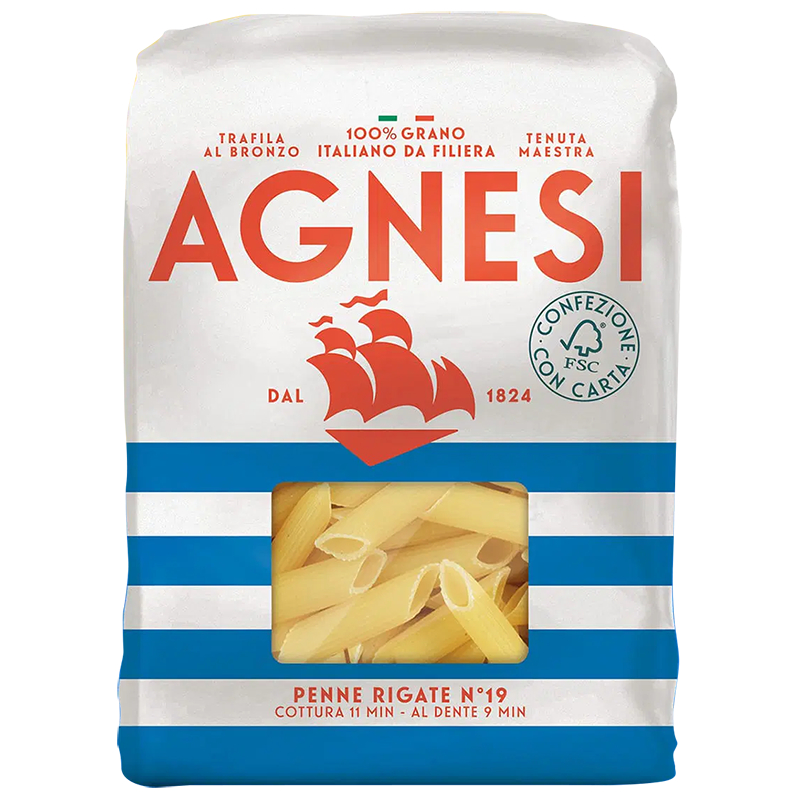 Agnesi Penne Rigate Rigatoni Eliche แอคเนซี พาสต้ารูปแบบต่างๆ ขนาด 500 ...