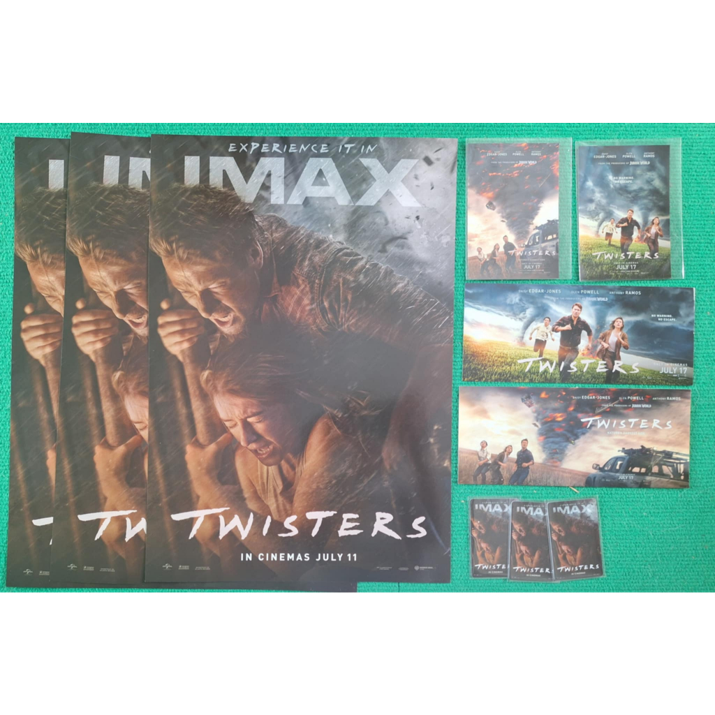 โปสเตอร์ โปสการ์ด บัตร IMAX สติ๊กเกอร์ จากหนังเรื่อง ทวิสเตอร์Twisters ...