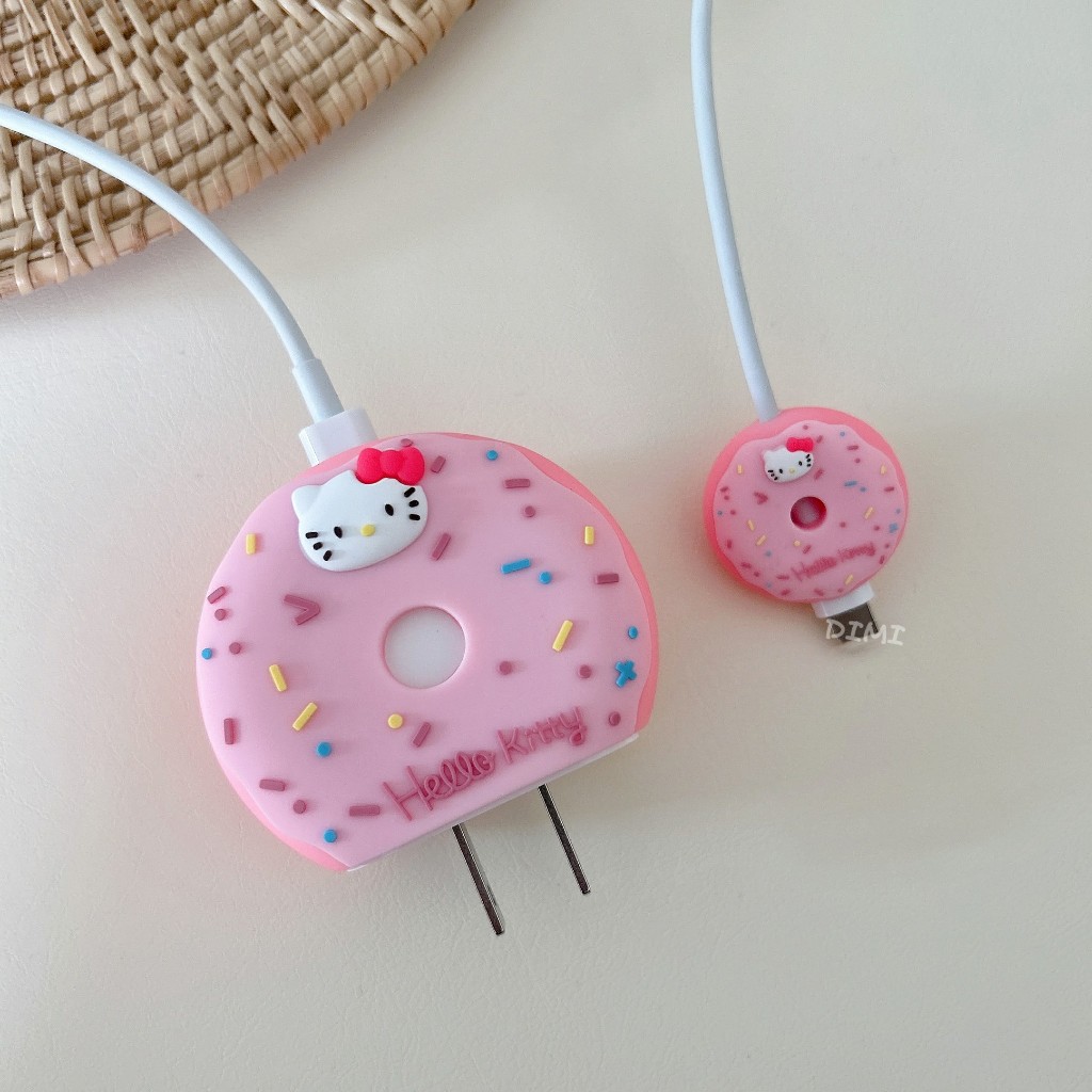 【ส่งจากไทย หัวงับโดนัท 】 เคส สายชาร์จ ลายการ์ตูนน่ารัก สำหรับ Power ...