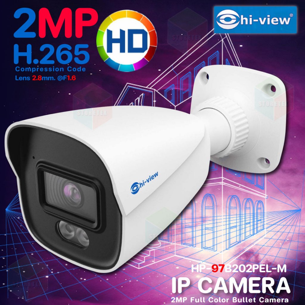Hi-view IP Camera 9700 Series รุ่น HP-97B202PEL-M คมชัด 2ล้านพิกเซล | Shopee Thailand