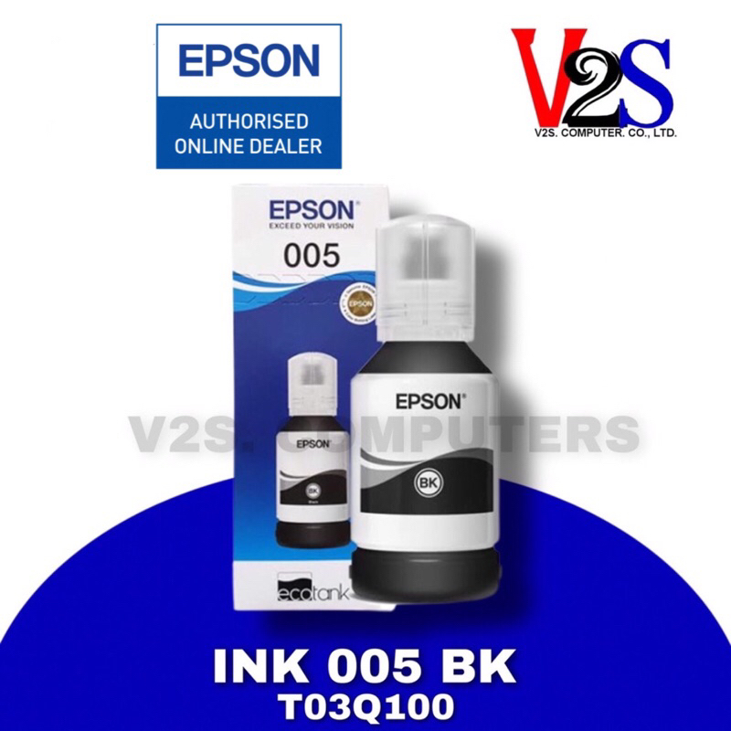 หมึกเติม Epson INK 005 BK 120ml. หมึกกันน้ำของแท้ 100% | Shopee Thailand