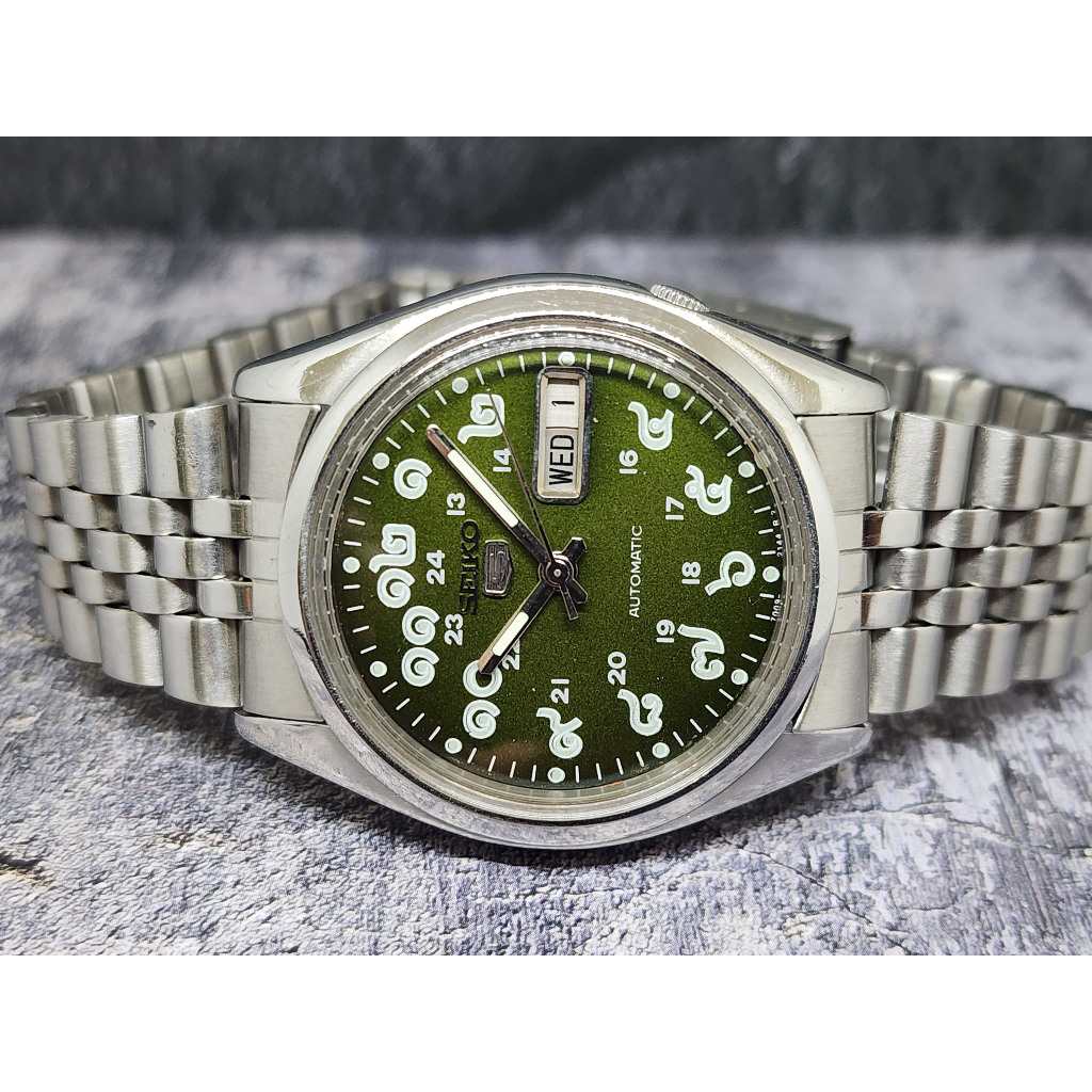 นาฬิกา Seiko automatic caliber 7009 เลขไทย Thai number สภาพสวยๆ หน้าปัด ...