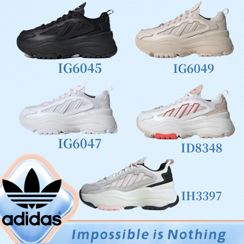 adidas originals OZGAIA วัสดุสังเคราะห์ตาข่ายสะดวกสบายรอบหัวป้องกันการ ...