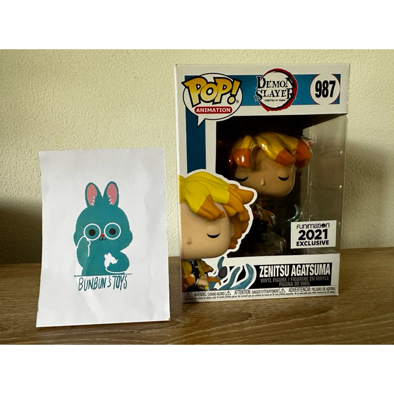 Funko pop Demon Slayer : ZENITSU AGATSUMA (FUNIMATION 2021) | Shopee ...