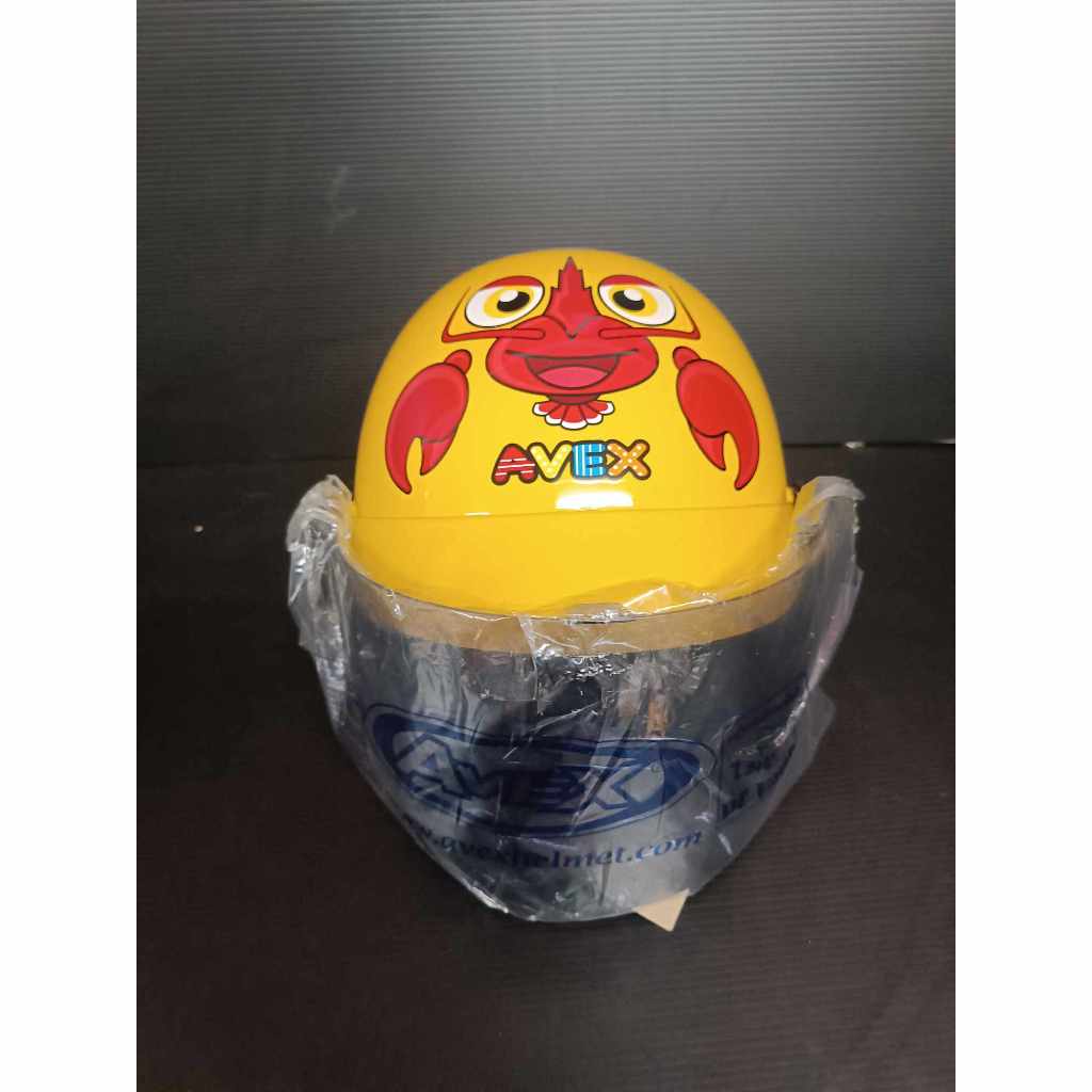 หมวกกันน็อคเด็ก แบบครึ่งใบ ลดล้างสต็อค รหัส M62 สีเหลือง Motorcycle ...