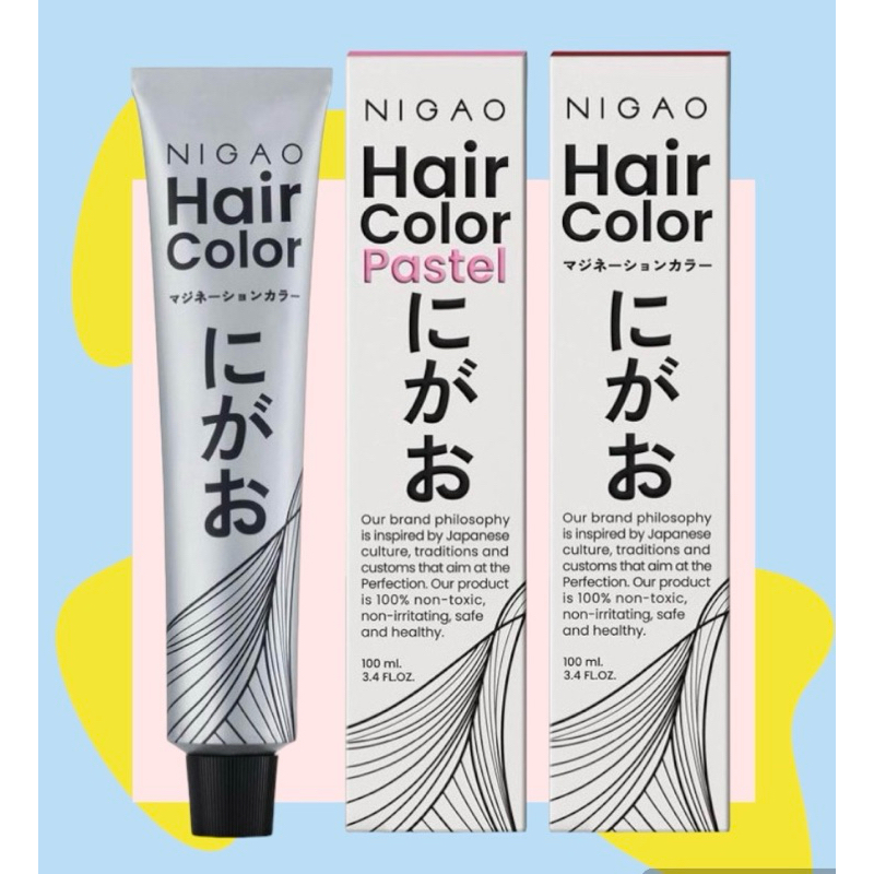 Nigao Hair Color 100ml + Developer 150ml สีนิกาโอะ แฮร์ คัลเลอร์ ...