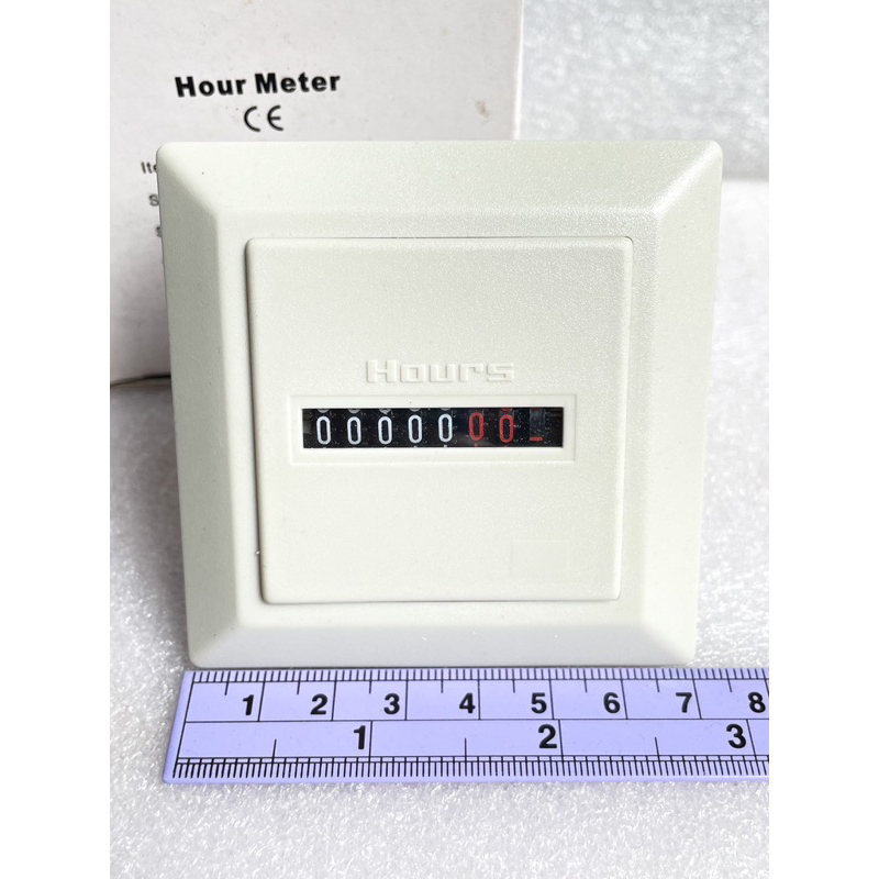 (แพ็ค1ตัว) Hour Meter ฮาวมิเตอร์ Model:HM-1 AC220-240V/50Hz 0-99,999.99h เครื่องนับชั่วโมงการ ...