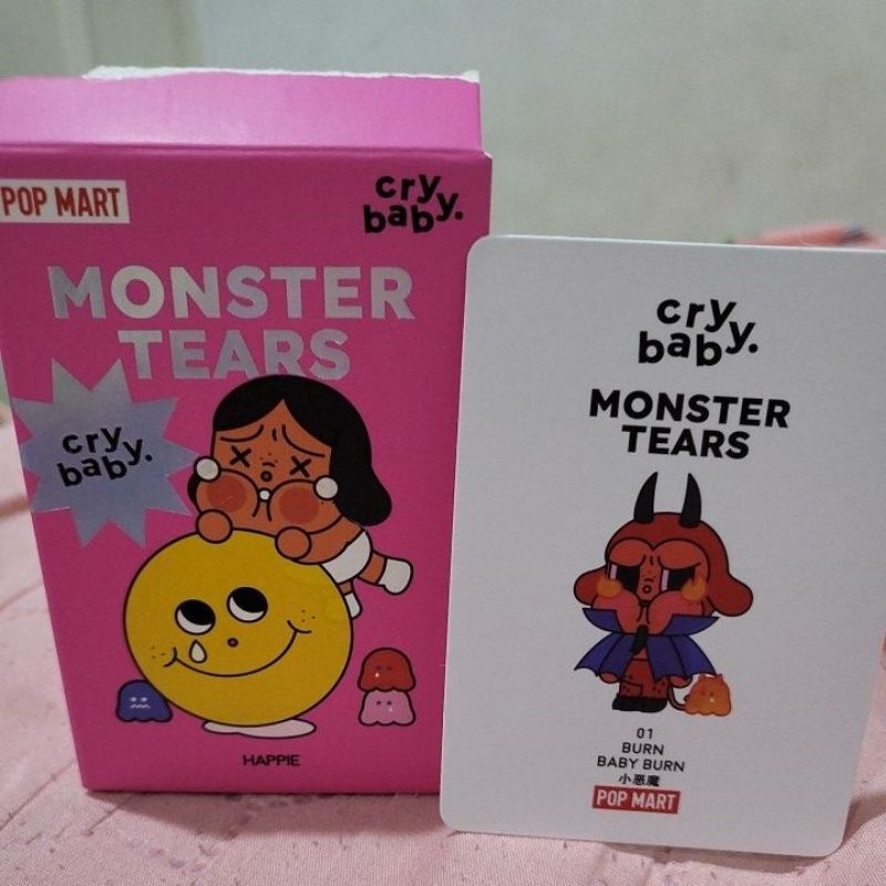 CRY BABY MONSTER TEARS เช็คการ์ดไม่แกะซอง ของแท้100% | Shopee Thailand