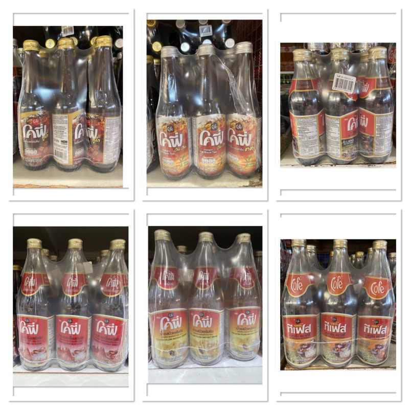 โคฟี่ ทูโก โอเลี้ยง พร้อมดื่ม 320ml x 6 Cofe Togo Olieng / Chacha Instant Ice Black / Roselle ...