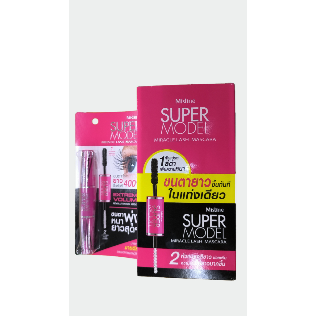 มาสคาร่า Mascara มิสทีนซูเปอร์โมเดล Mistine Super Model Miracle Lash Mascara | Shopee Thailand