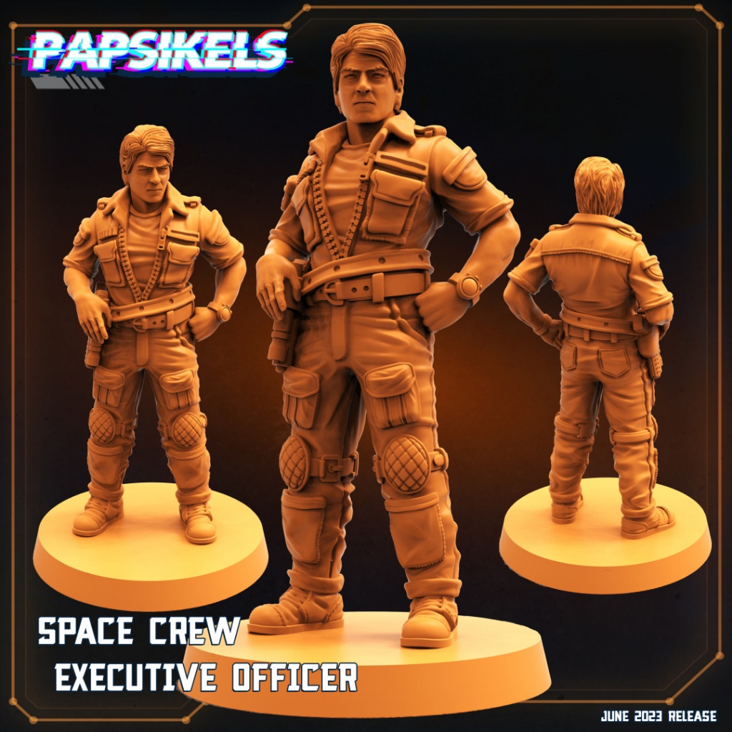 Space Crew Executive Officer - Vs Humans - Humanoid Human / 32mm scale ...