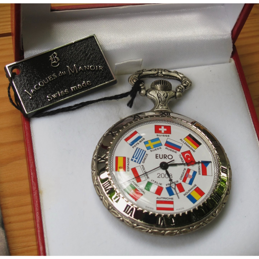 นาฬิกา JACQUES DU MANOIR SWISS POCKET WATCH world cup 2008 | Shopee ...