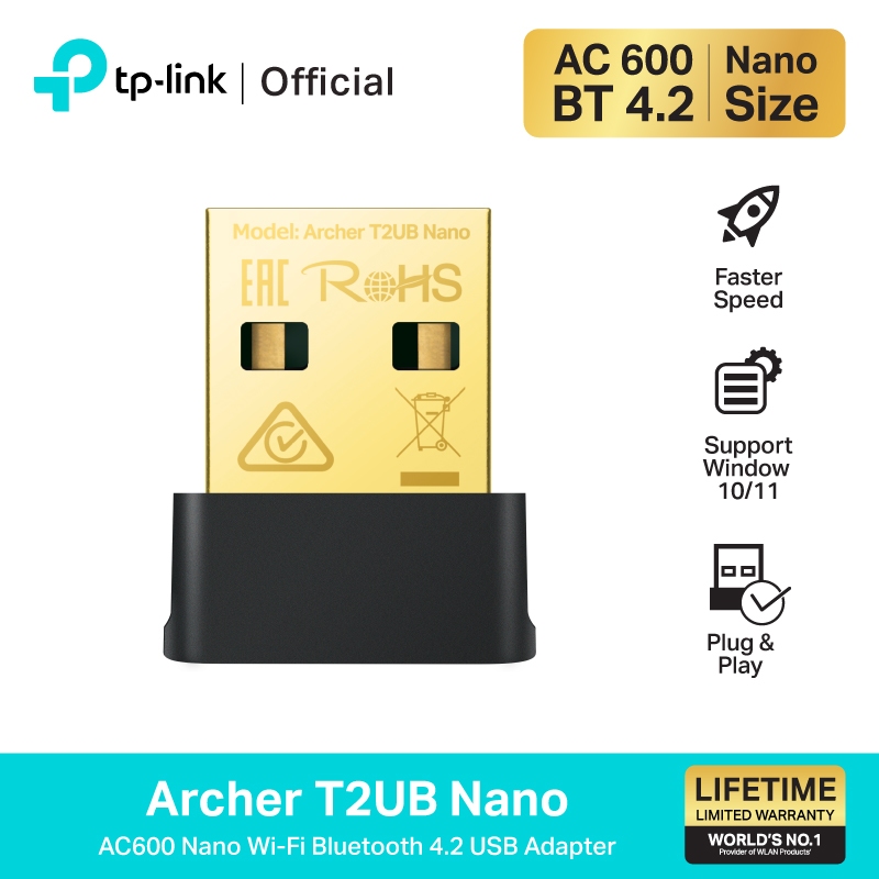 TP-Link Archer T2UB Nano AC600 Nano Wi-Fi Bluetooth 4.2 USB Adapter ตัว ...
