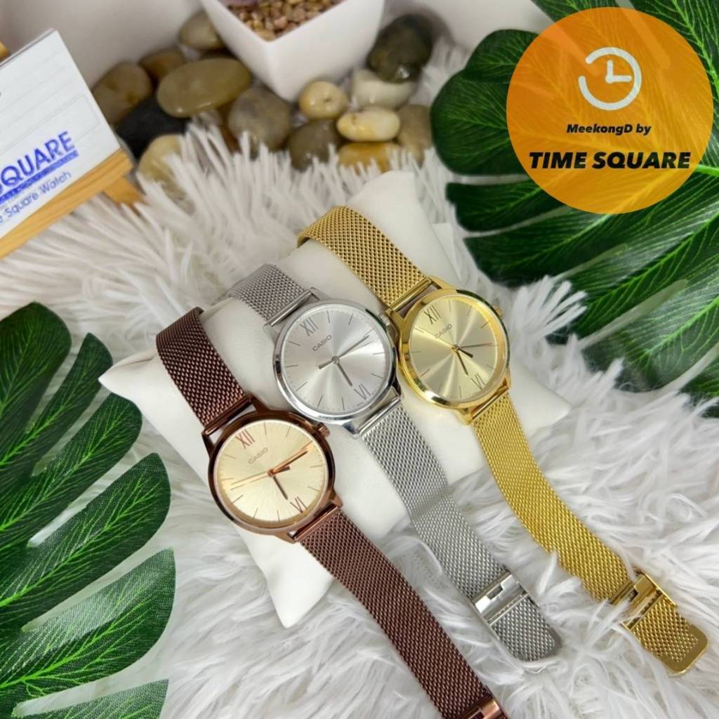 CASIO LTP-E157 หน้าปัด32มม. นาฬิกาหญิง สายสแตนเลส กันน้ำ คาสิโอแท้ รับประกันศูนย์1ปี | Shopee ...