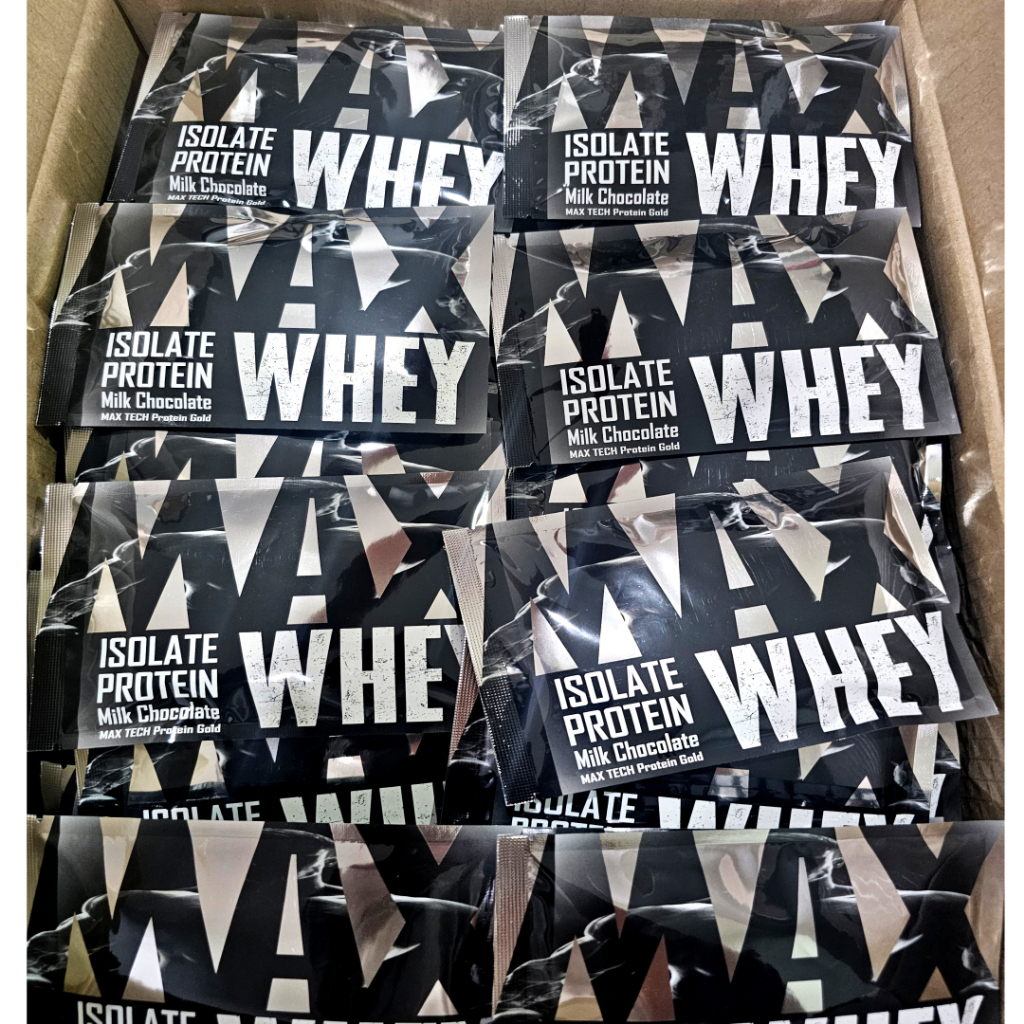 10ซอง แบบ พกพา สะดวก พกพาง่าย MaxTech Protein Isolate เวย์โปรตีน ไอโซเล ...