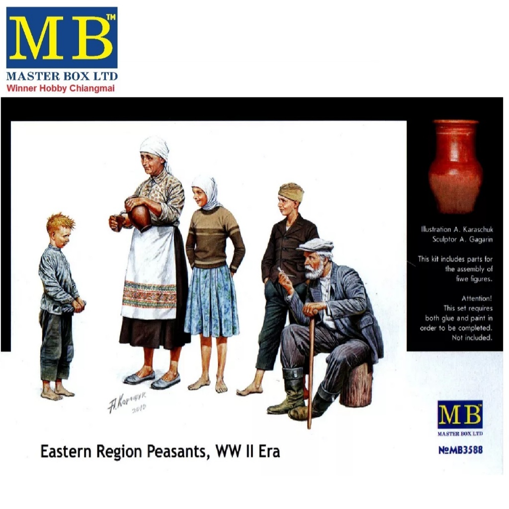 โมเดลฟิกเกอร์ Master Box 3588 Eastern Region Peasants 1/35 | Shopee ...