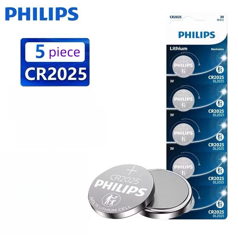 ถ่านPhilips CR2032/CR2025/CR2016 Lithium 3V แพค5ก้อน ของแท้ | Shopee Thailand