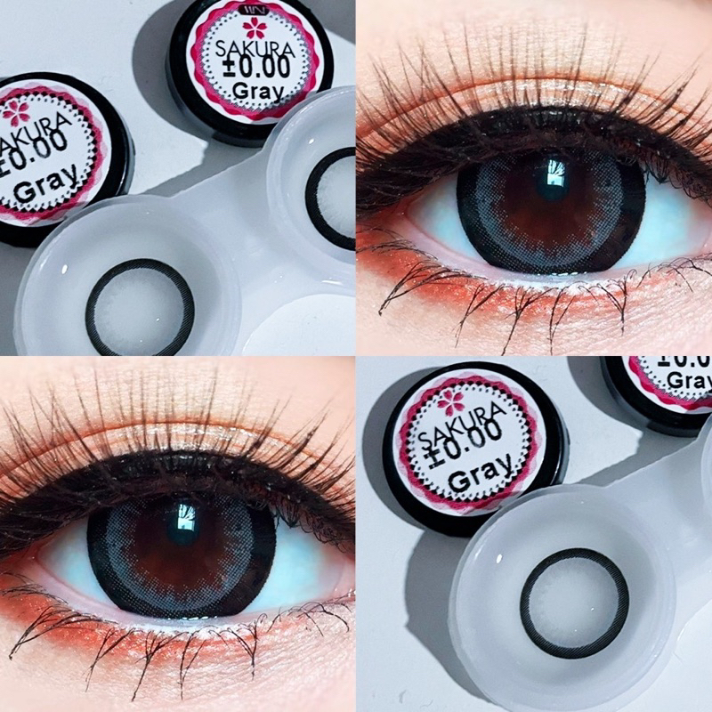 Sakura Gray 14.5mm ขนาดตาโต กรองแสงuv เลนส์แท้จดทะเบียนถูกต้อง ผ่านอย. ...