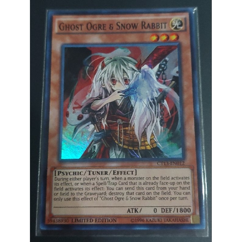 Yu-Gi-Oh TCG: Ghost Ogre & Snow Rabbit ระดับ Super Rare CT13-EN012 ...