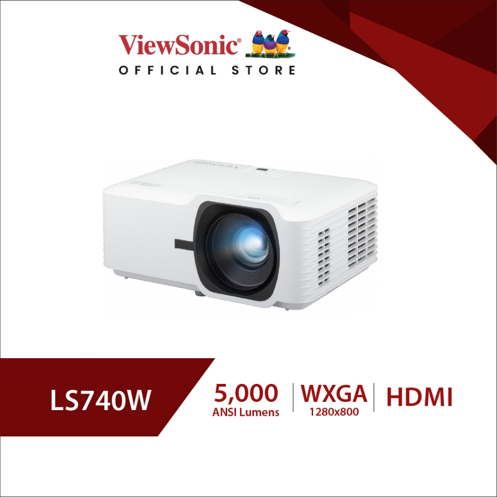 ViewSonic LS740W 5,000 ANSI Lumens WXGA Laser Installation Projector ...