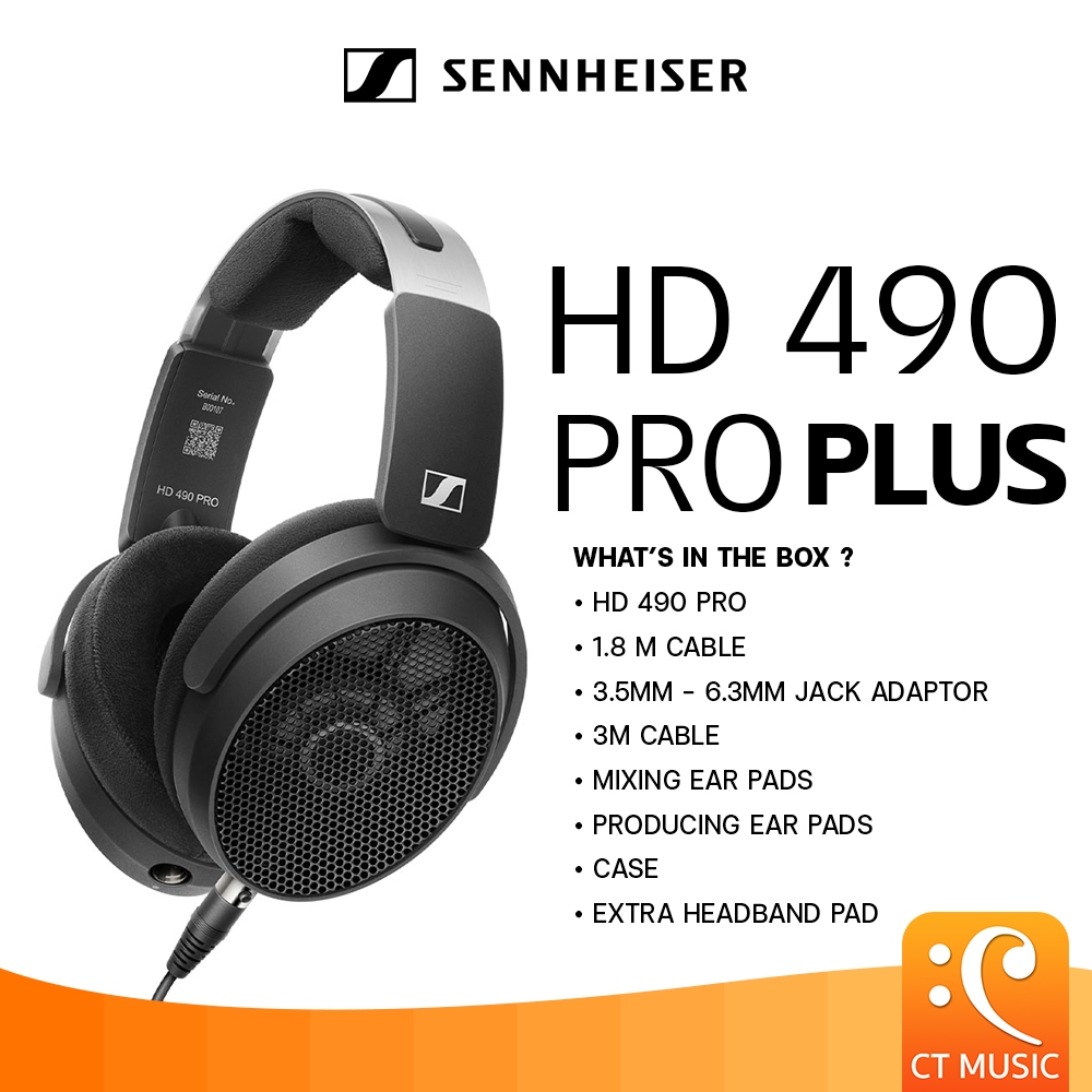 Sennheiser HD 490 Pro Plus Headphones หูฟัง HD490 HD490Pro Plus ...