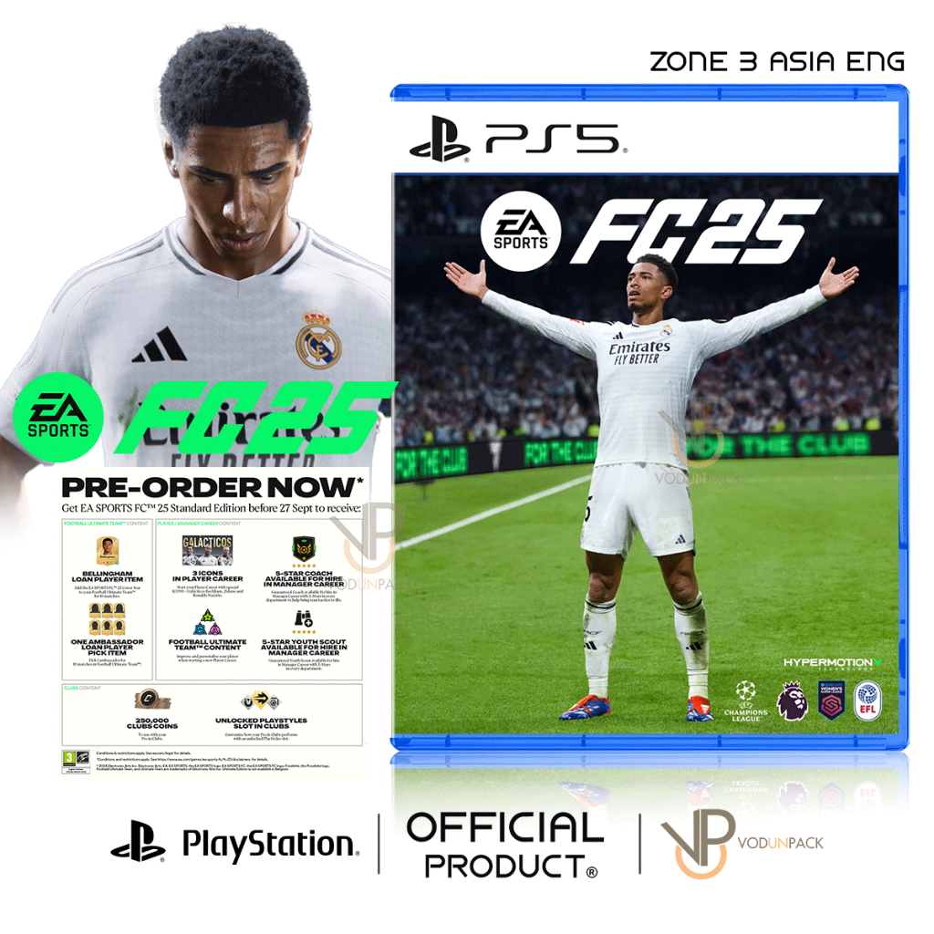 [Pre-Order] PS5 : EA Sports FC 25 Zone 3 ASIA ENG แผ่นเกม playstation 5 ...
