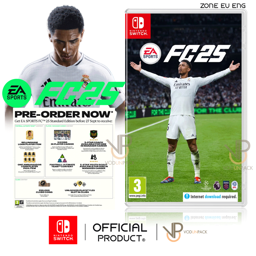 Nintendo Switch : EA Sports FC 25 Zone 2 EU ตลับเกม NSW fc25 | Shopee Thailand