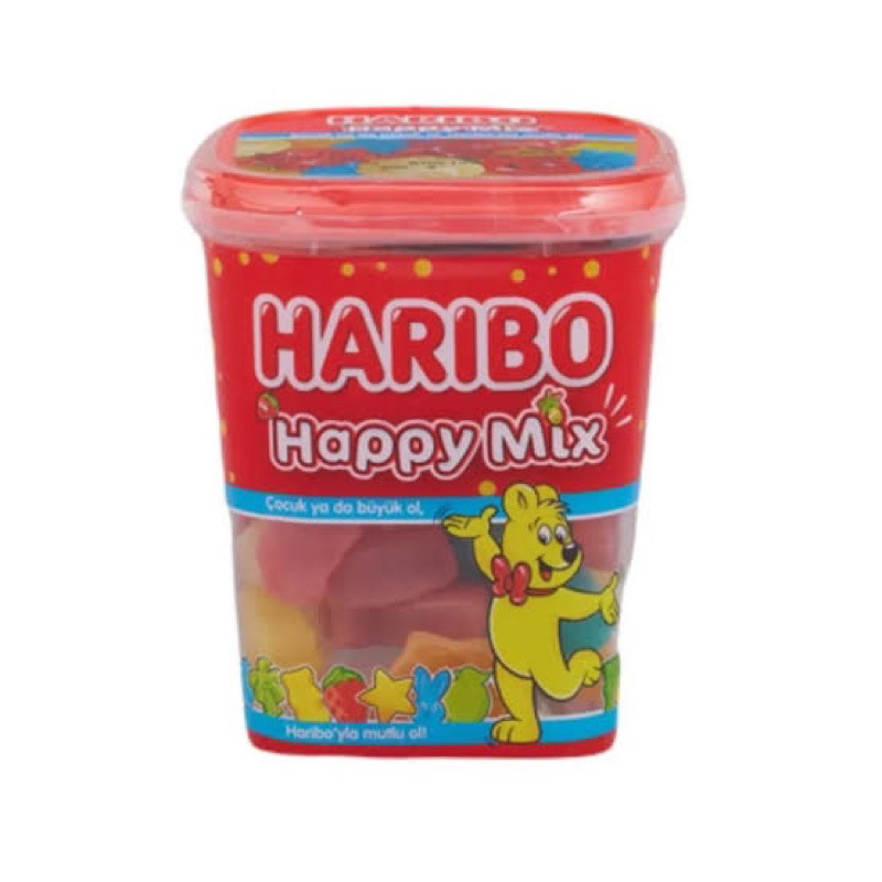 แท้Garibo happy mix 150g. เจลลี่ฮาริโบ แฮปปี้มิกซ์ fl แบบกระปุก ...