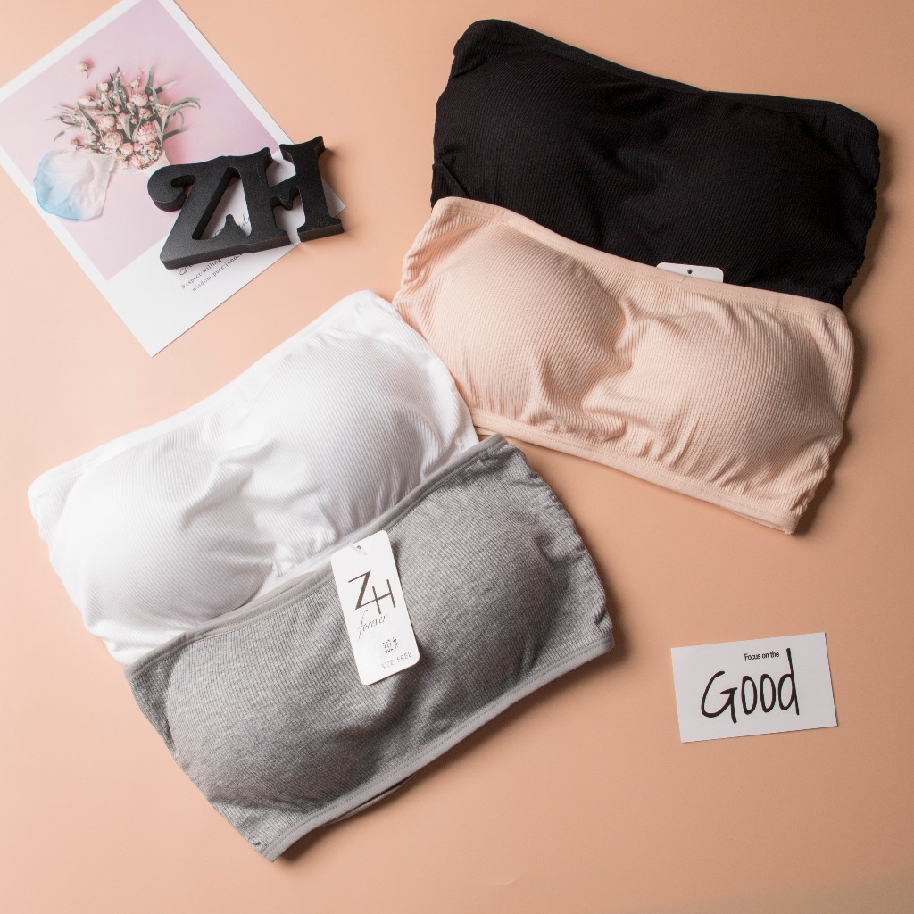 zh-forever.332 เกาะอกโชว์หลัง ฟองน้ำในตัว ผู้หญิง Lady | Shopee Thailand