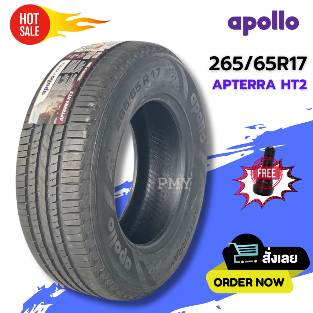265/65R17 ยางรถยนต์🚘 ยี่ห้อ Apollo รุ่น Apterra HT2 (ล็อตผลิตปี24) 🔥 ...