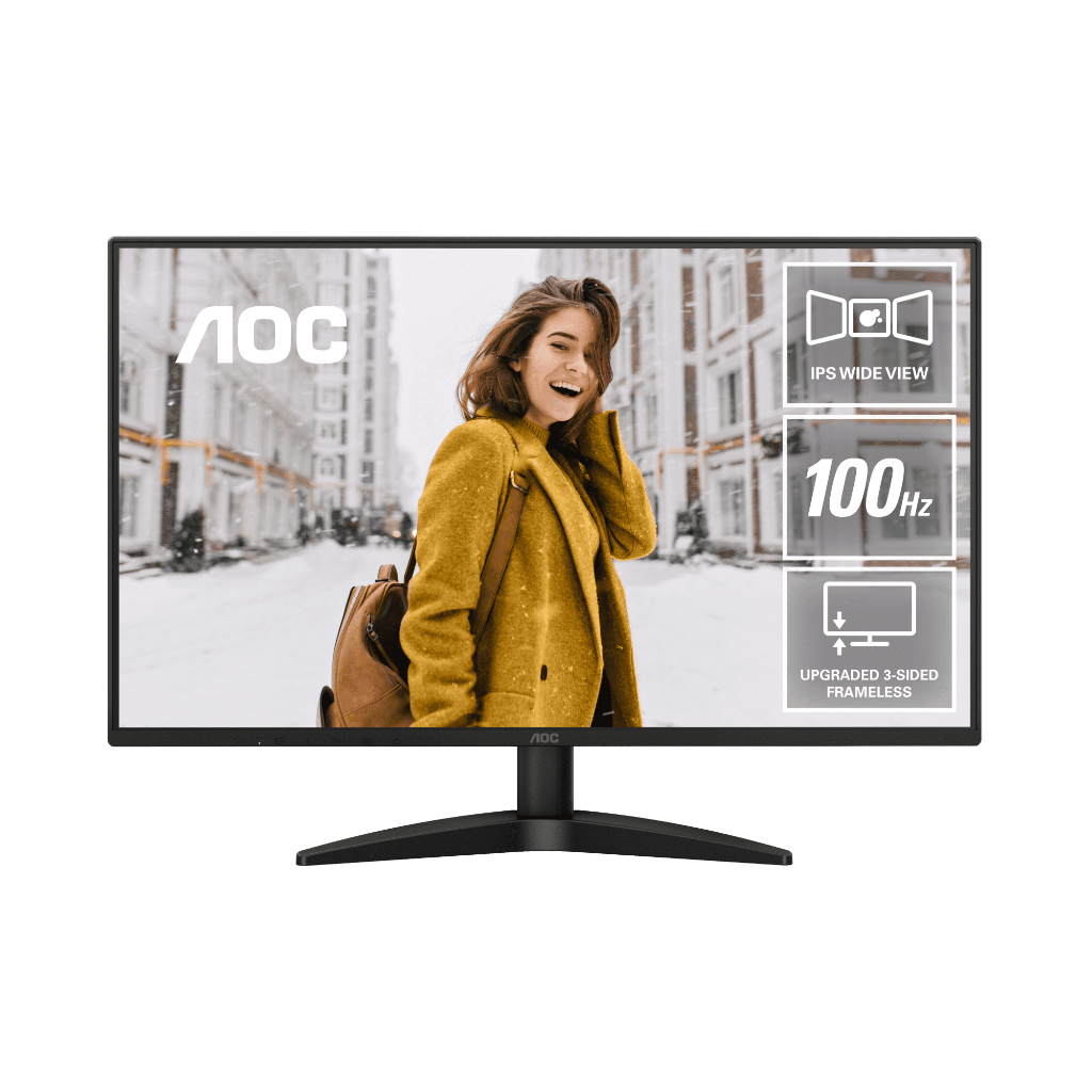 MONITOR (จอมอนิเตอร์) AOC 27B36H/67 27" IPS 100Hz HDMI1.4×1,VGA×1 Monitor | Shopee Thailand