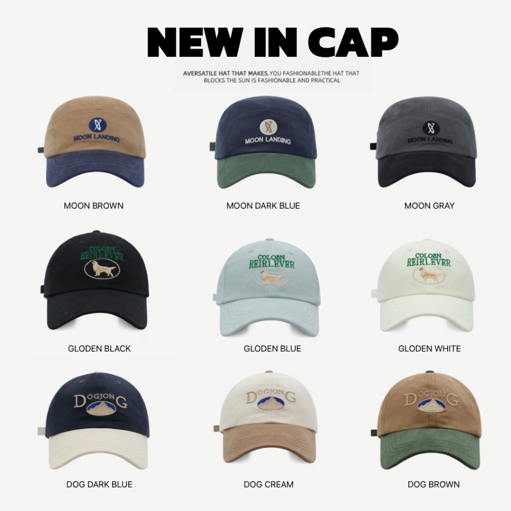 มาใหม่!! the blue boxford - caps set 5 หมวกเบสบอล | Shopee Thailand