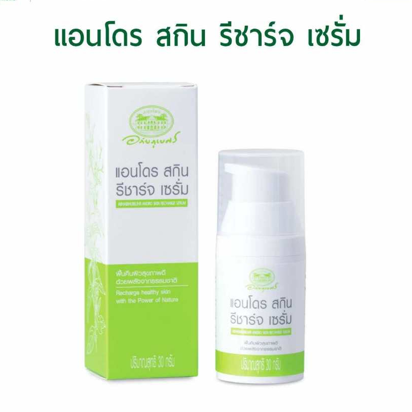 อภัยภูเบศร แอนโดร สกิน รีชาร์จ เซรั่ม ABHAIBHUBEJHR ANDRO SKIN RECHARGE SERUM 30ml | Shopee Thailand