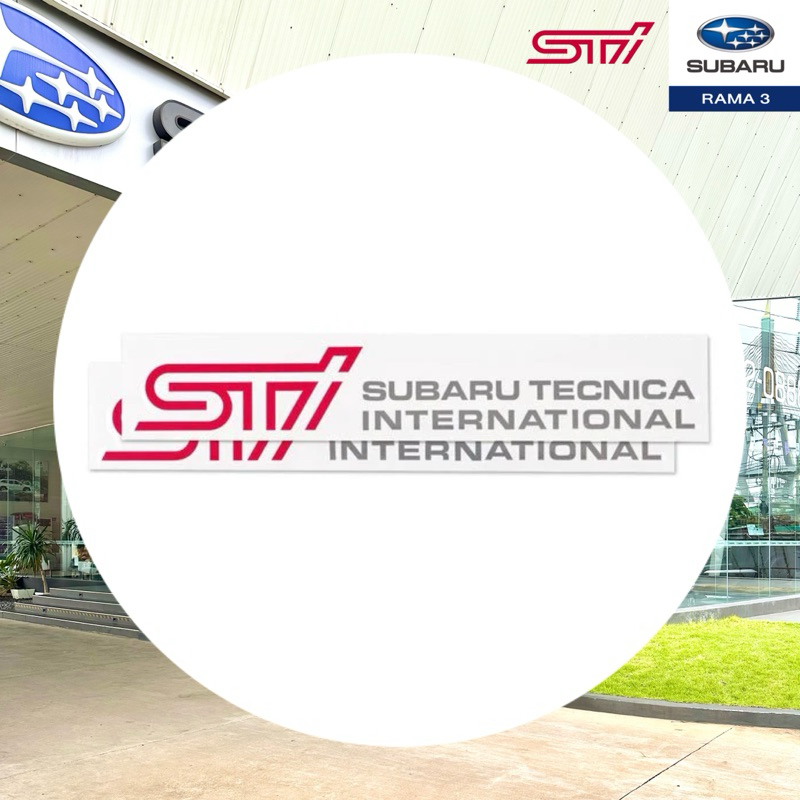 STI Sticker C (Cherry Red) ลิขสิทธิ์แท้ STI | Shopee Thailand