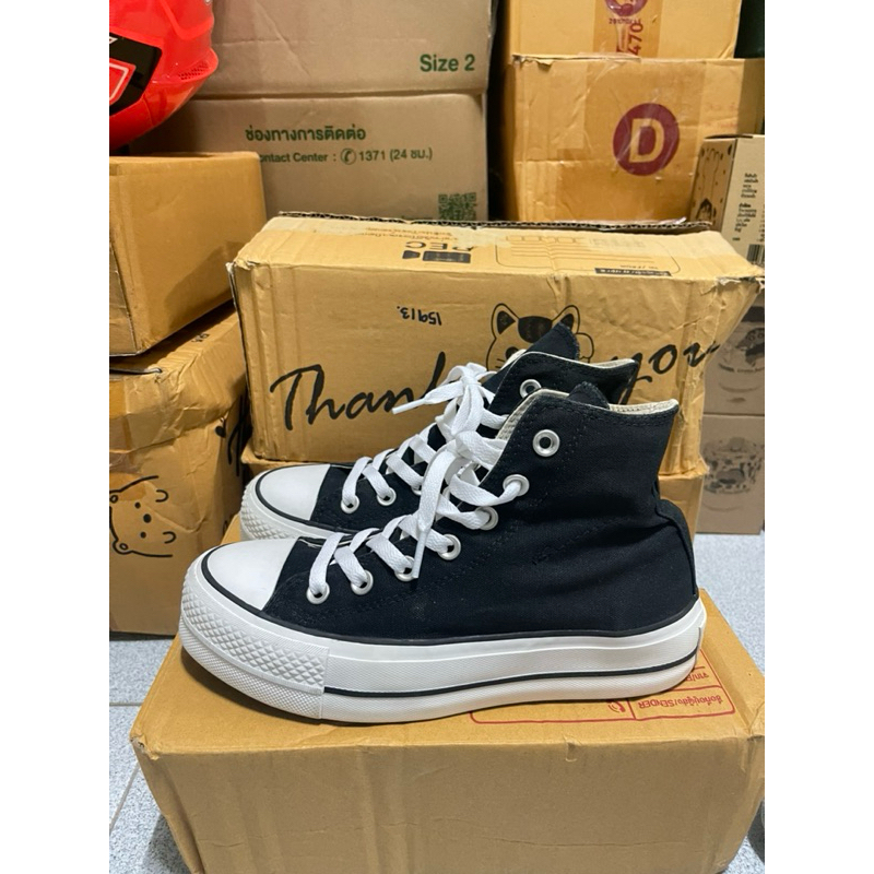 รองเท้ามือสองของแท้ Converse สีดำ Size 36.5/23cm. | Shopee Thailand
