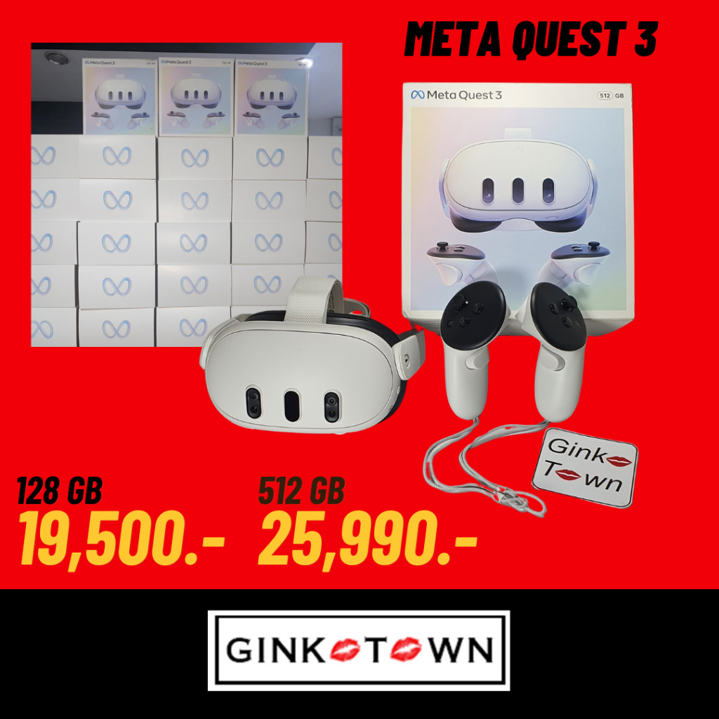 ลดเพิ่มสูงสุด 1000 Meta Quest 3 - Breakthrough Mixed Reality - All in ...