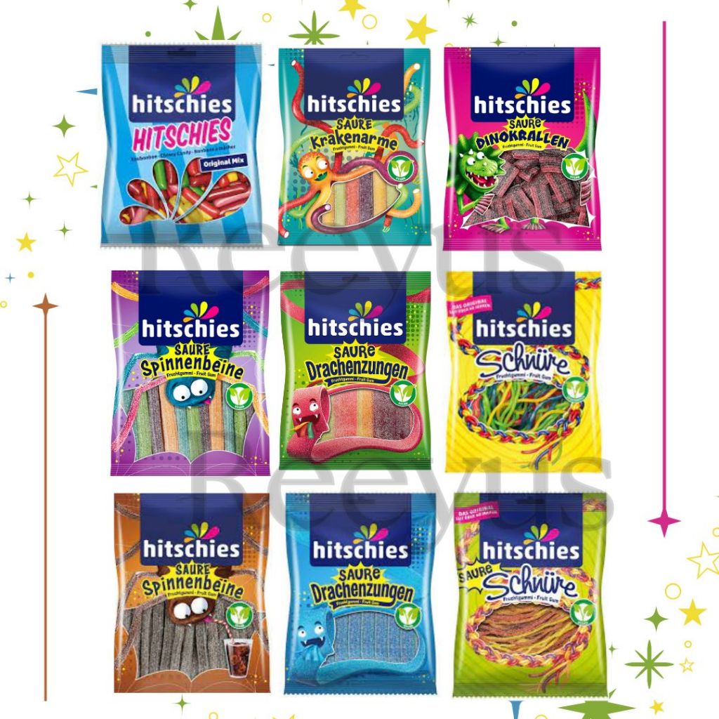 Hitschies เยลลี่รสผลไม้ เคี้ยวหนึบหนับ น้ำหนัก 125 กรัม มี 8 รส สินค้า ...