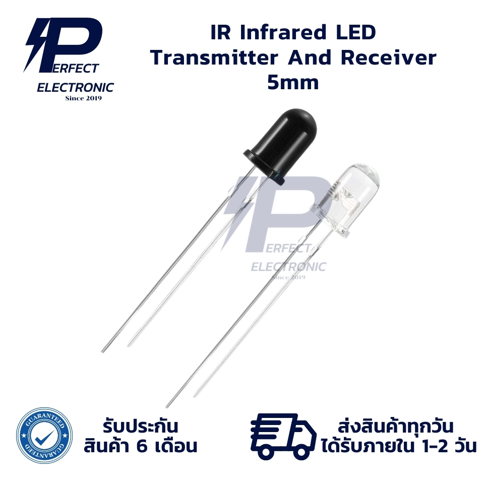 IR Infrared LED Transmitter And Receiver 5mm หลอดรับและส่งสัญญาณ ...