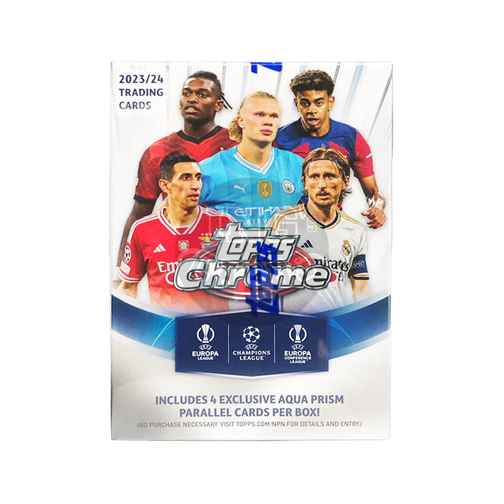 การ์ดสะสมฟุตบอล 2023-24 Topps Chrome UEFA Club Competitions Value Box ...