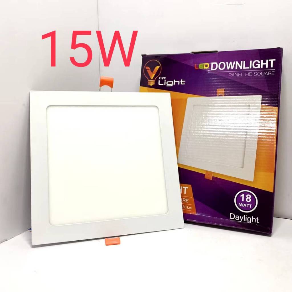 Vlightหลอดดาวน์ไลท์ ทรงเหลี่ยม พาเนลไลท์ แอลอีดี โคมไฟฝังฝ้า โคมติด ...