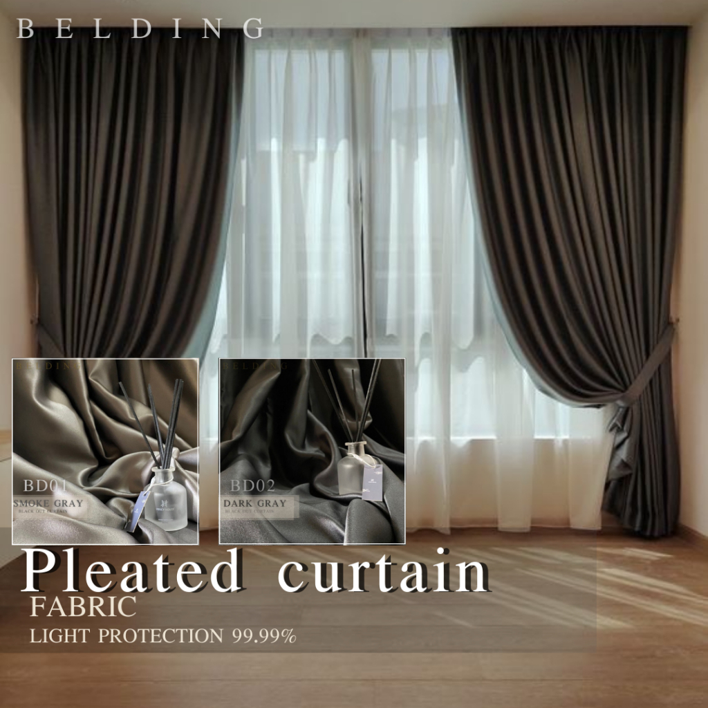 beldingม่านจีบ Pleated curtains รับประกันสินค้าคุ้มเกินราคา BALCKOUT100 ...