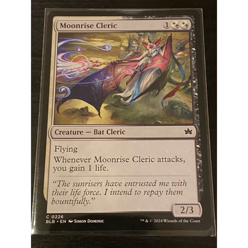 [MTG][BLB] Bloomburrow: Moonrise Cleric การ์ดแท้ Magic The Gathering ...