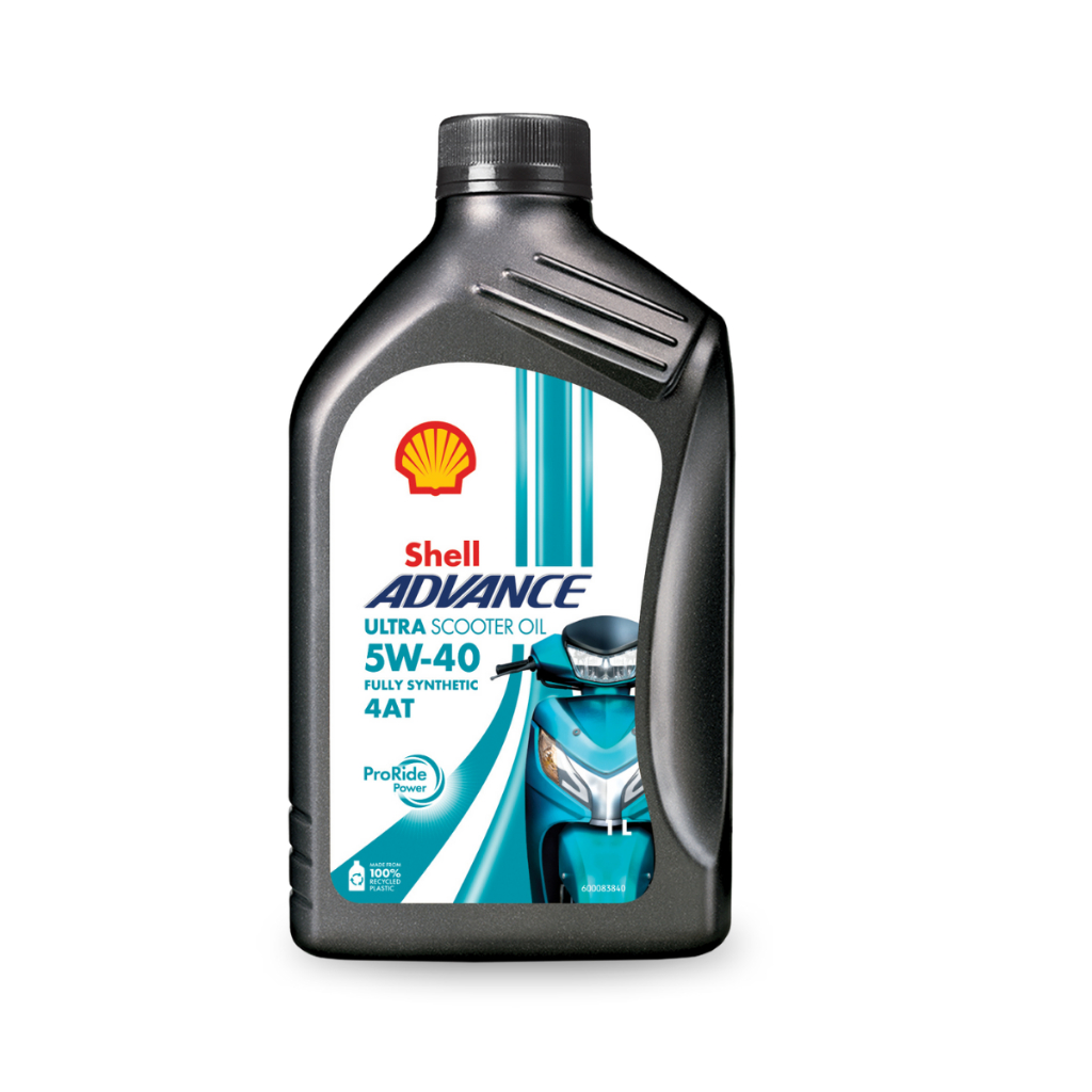 SHELL น้ำมันเครื่องสังเคราะห์แท้ Advance 4T Ultra Sc 5W-40 รถ ...